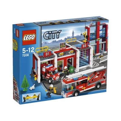 LEGO 7208 - LEGO CITY - Fire Station - Σταθμός Πυροσβεστικής | Toymania.gr